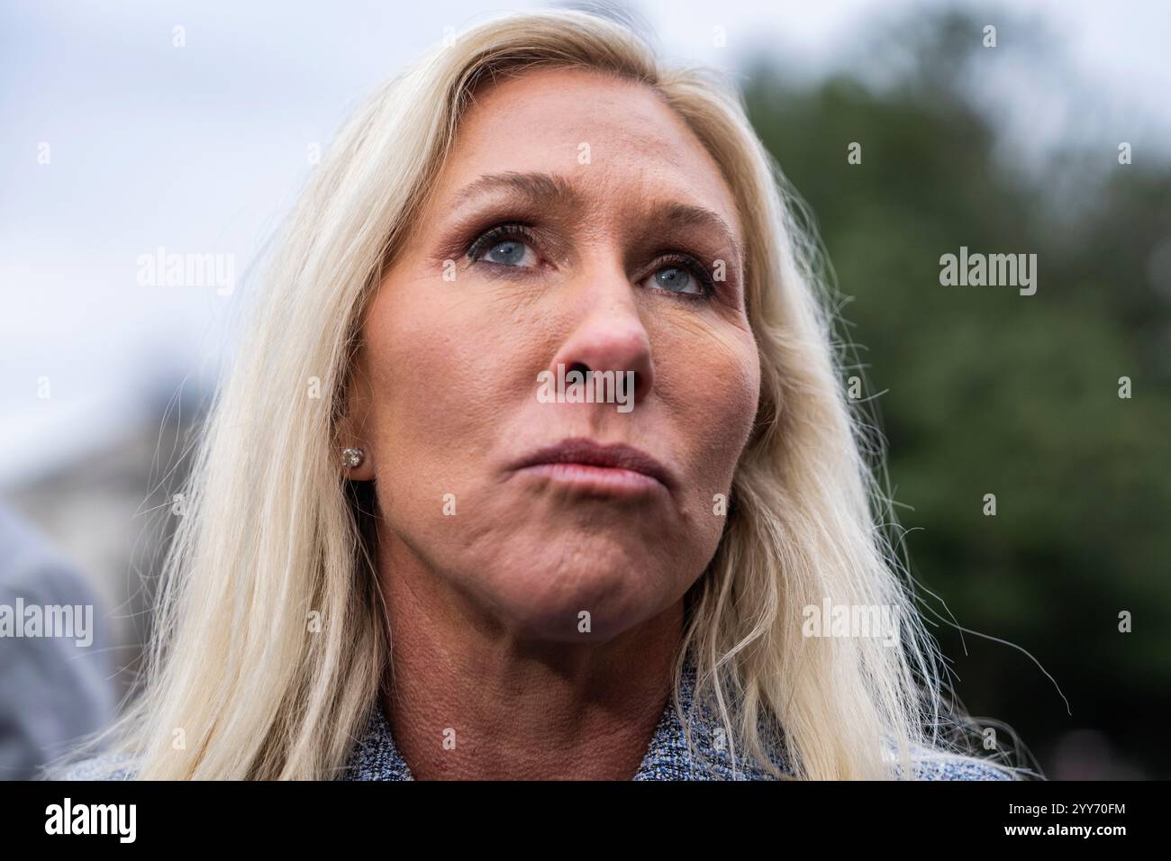UNITED STATES - DECEMBER 18: Rep. Marjorie Taylor Greene, R-Ga., talks ...