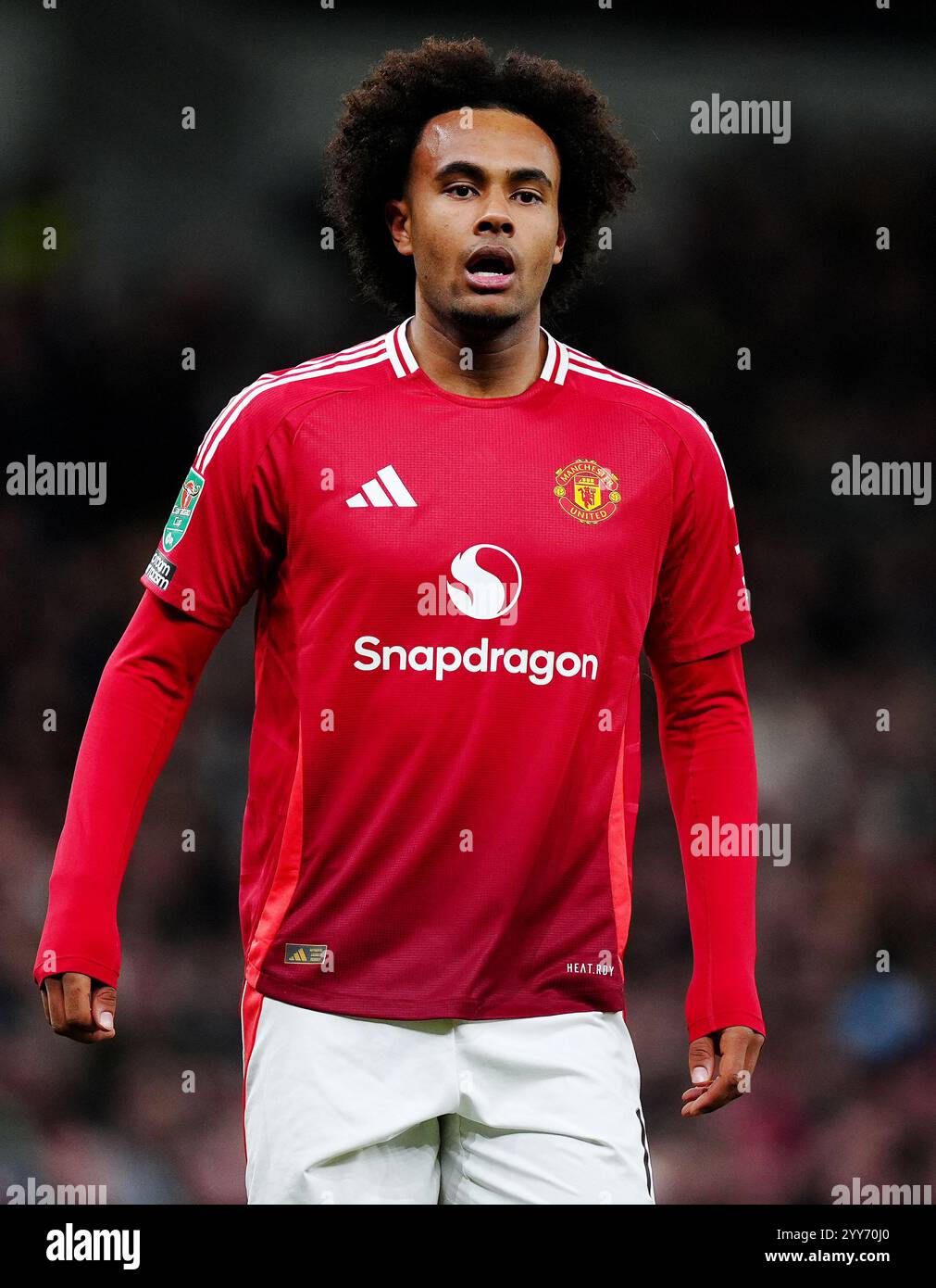 Manchester United's Joshua Zirkzee during the Carabao Cup quarter-final ...