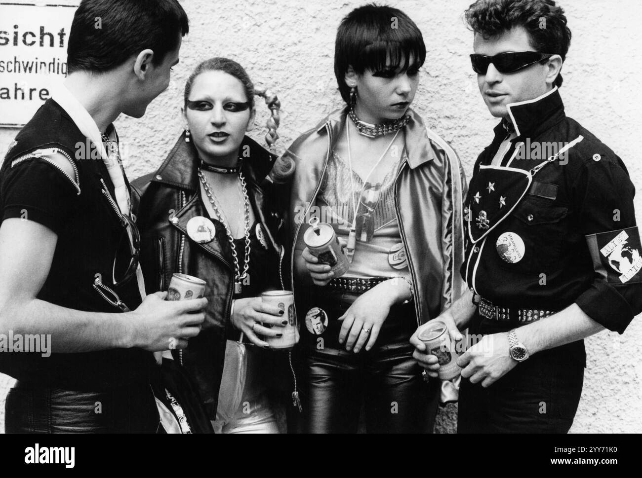 January 1, 1960: Munich, Germany: The Punk rock wave now also reached ...