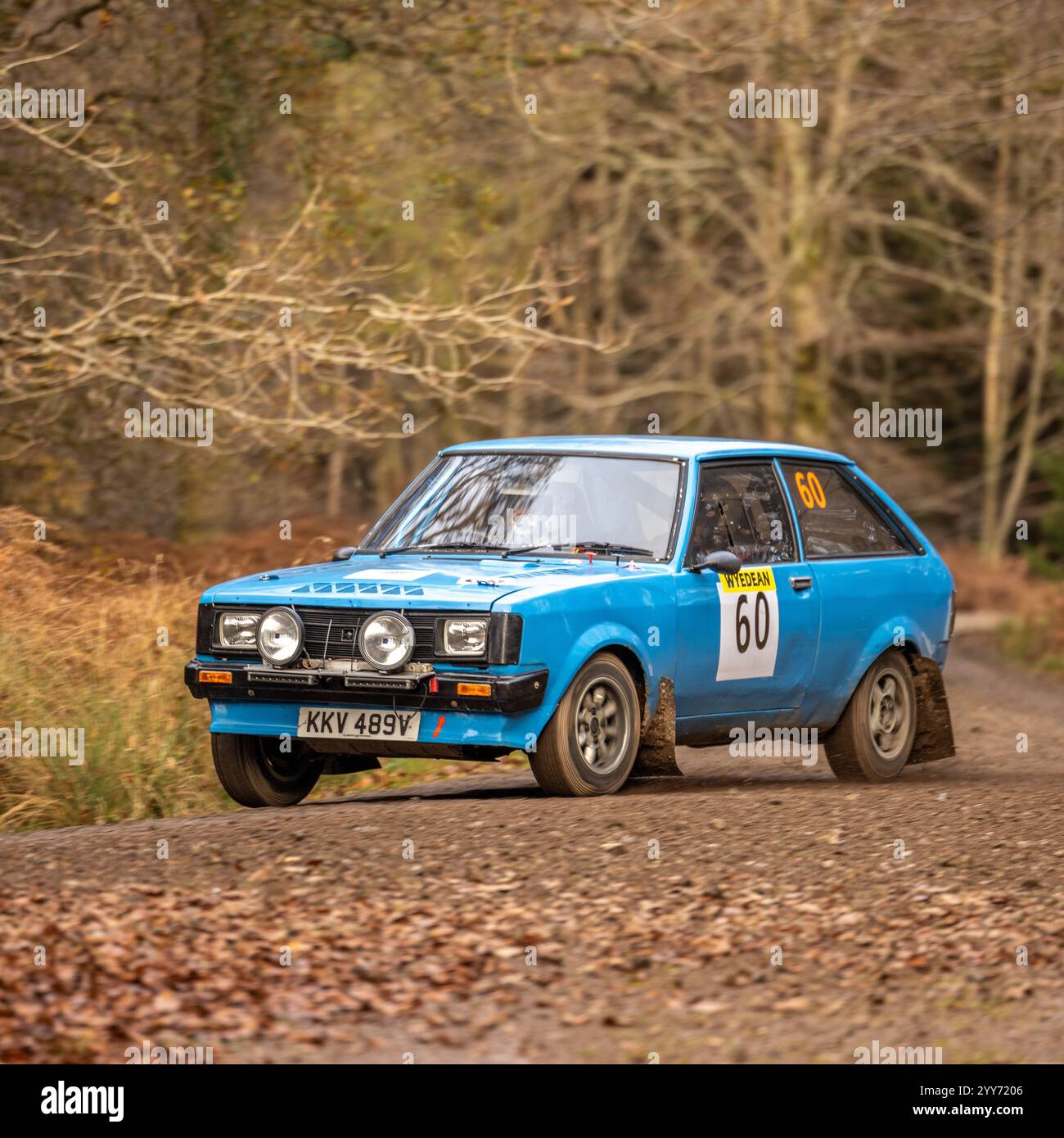 October 2024 - Blue Talbot Sunbeam Rally car on the Wyedean car rally ...