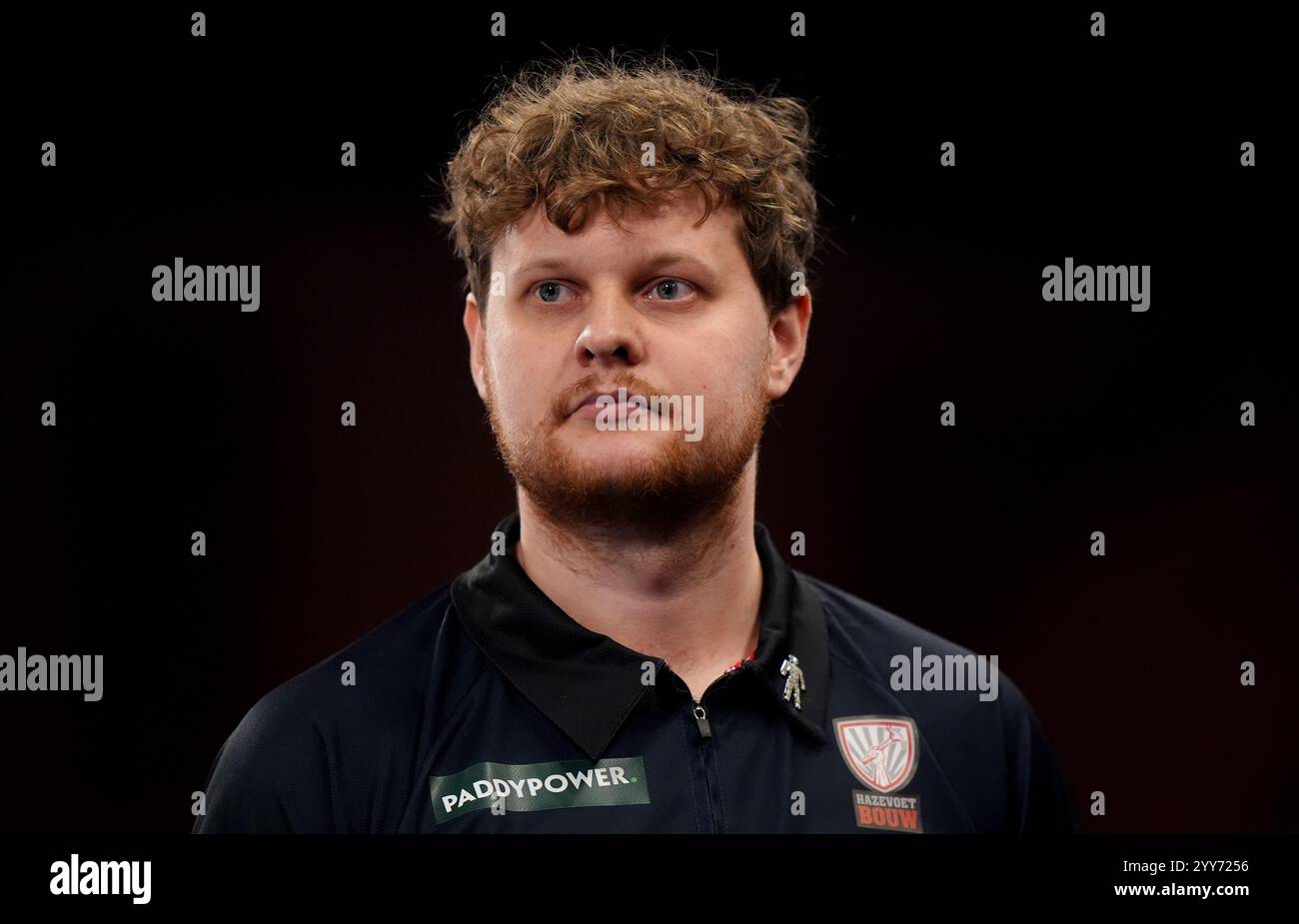 Kevin Doets during his second round match against Michael Smith on day ...