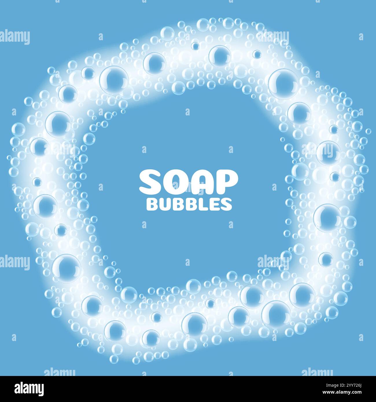 Soap bubbles reflection on Stock Vector Images - Alamy