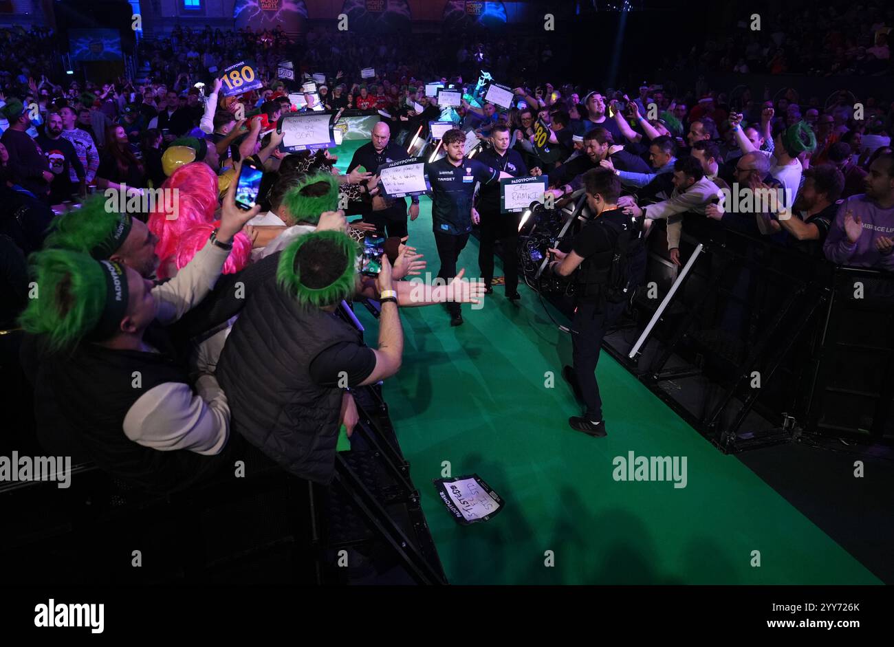 Kevin Doets walks out ahead of his second round match against Michael ...