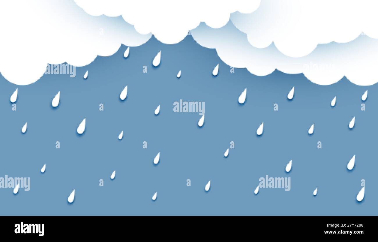 White vector clouds falling hi-res stock photography and images - Alamy