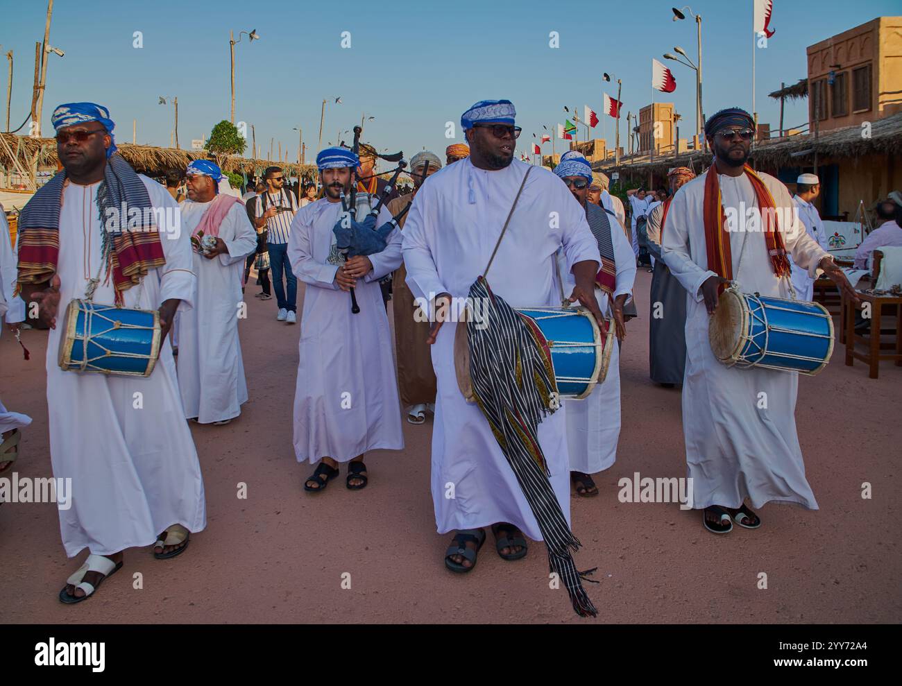 Oman traditional folklore dance (Ardah dance) in Katara cultural ...