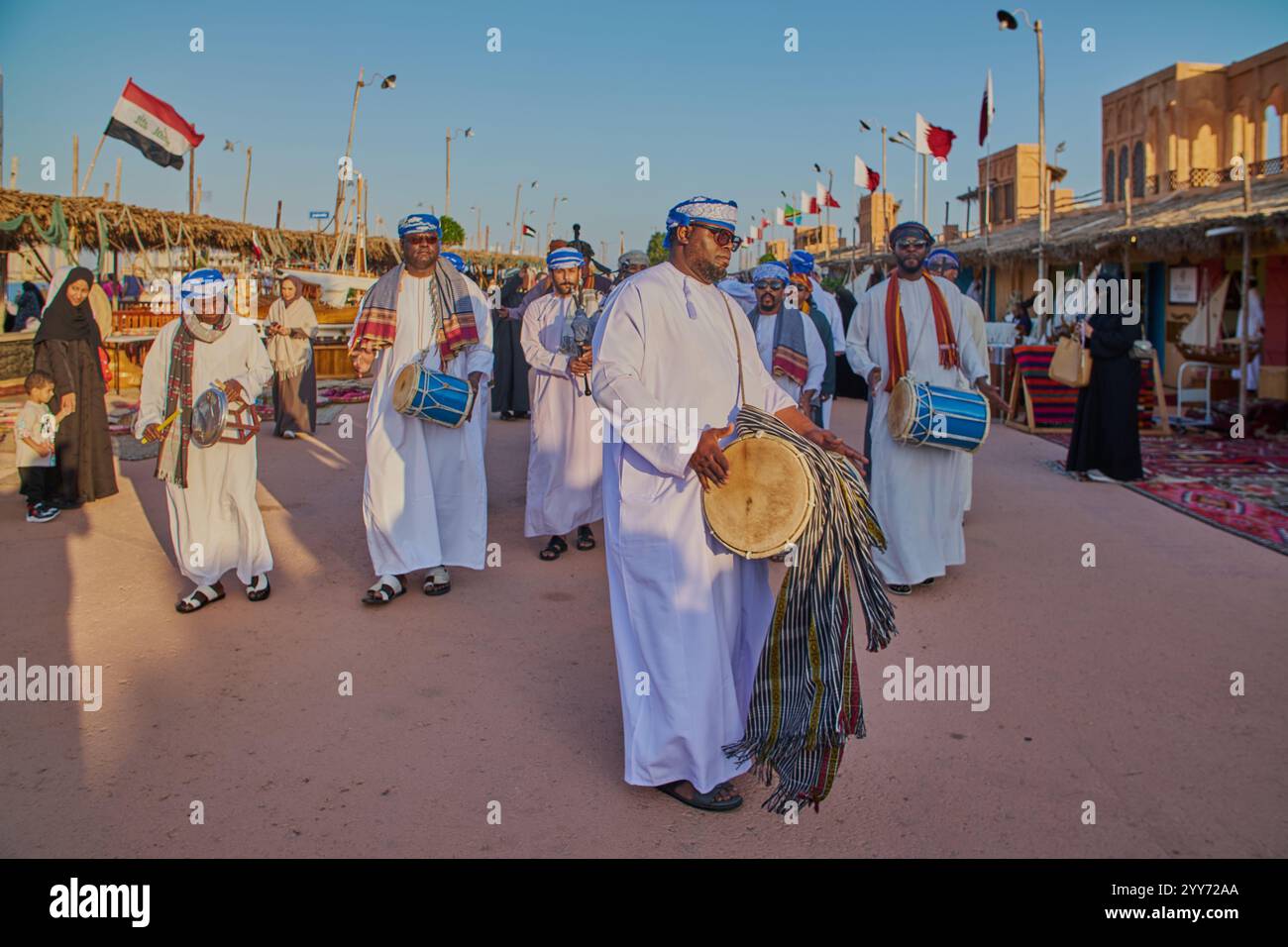 Oman traditional folklore dance (Ardah dance) in Katara cultural ...