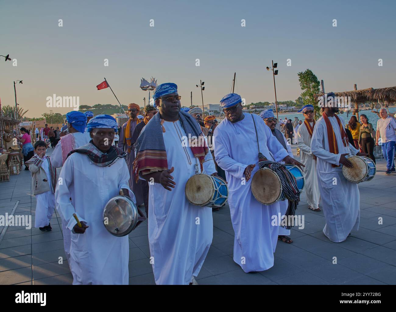 Oman traditional folklore dance (Ardah dance) in Katara cultural ...