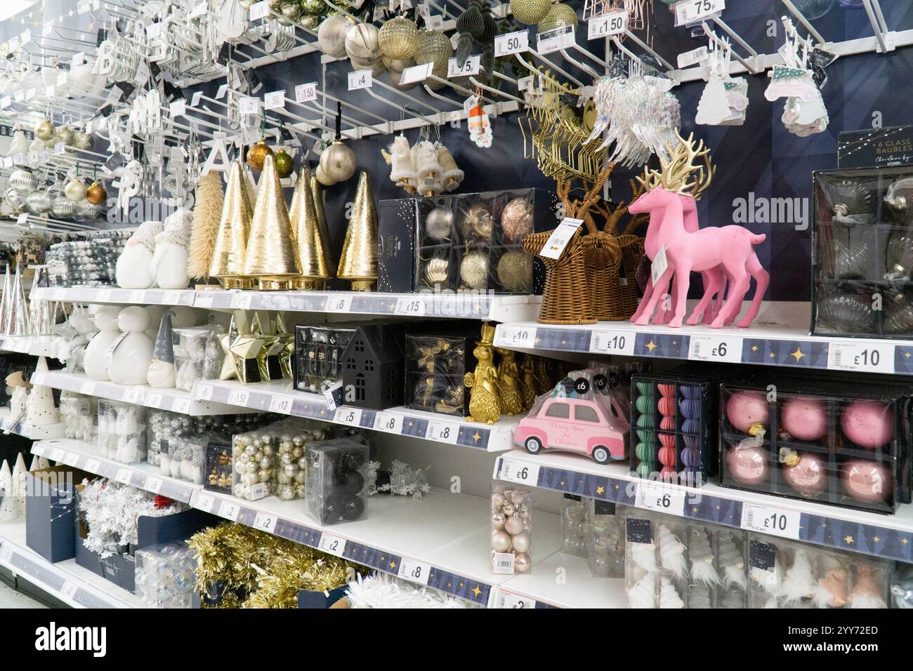 London, UK: In a branch of Asda in Battersea a range of Christmas ...