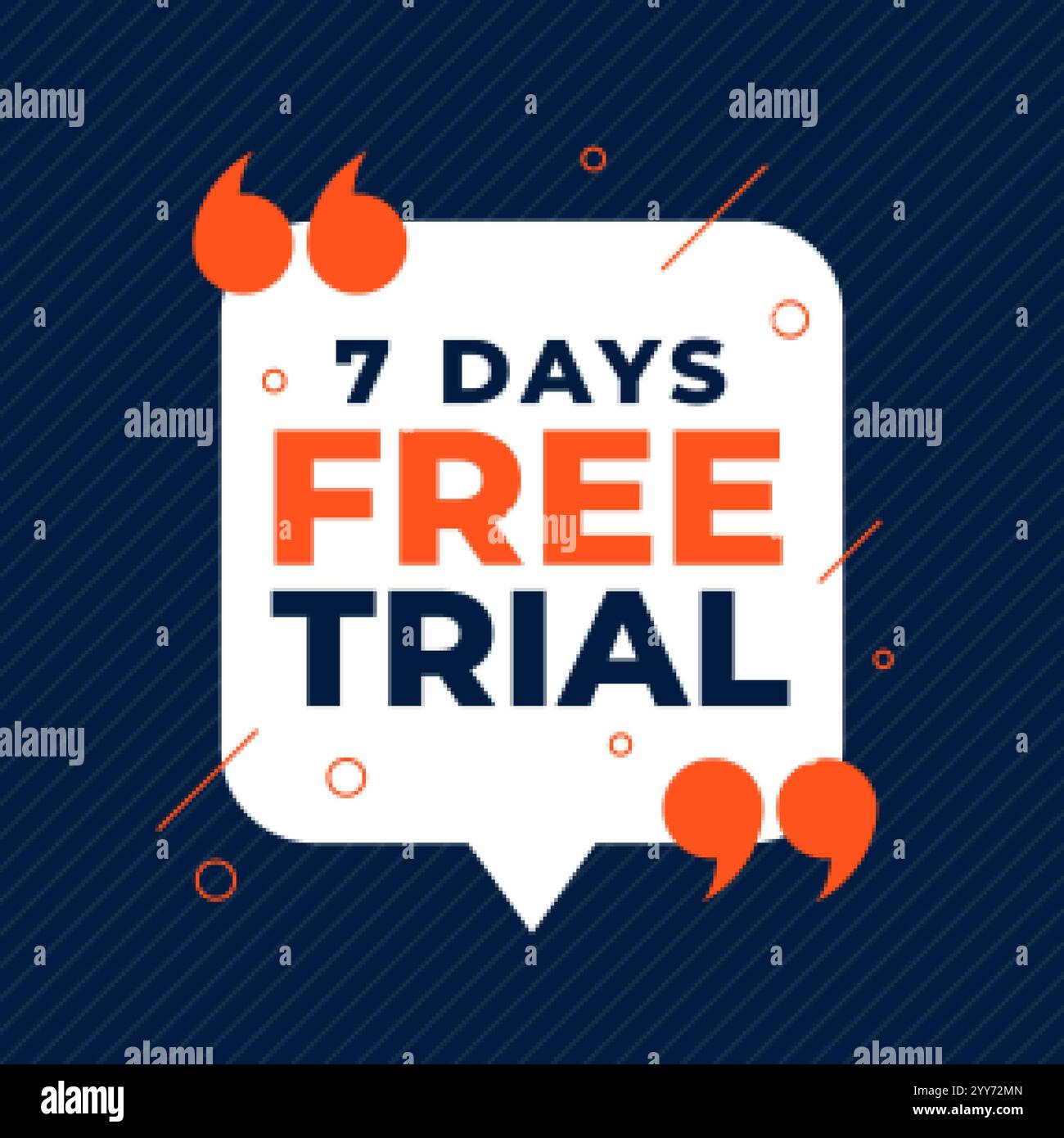 7 days free trial background with quote marks Stock Vector Image & Art ...