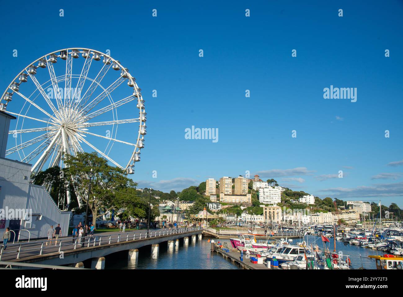 view at big wheel at Torquay, England Stock Photo - Alamy