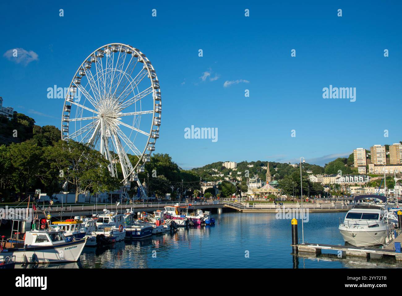 view at big wheel at Torquay, England Stock Photo - Alamy