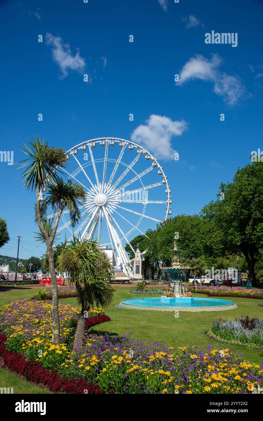 view at big wheel at Torquay, England Stock Photo - Alamy