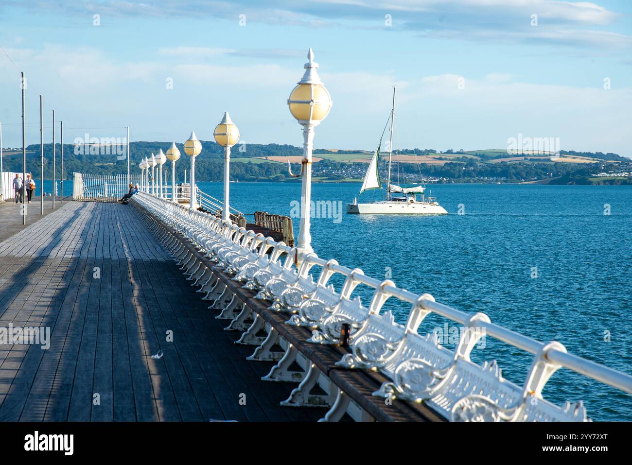 wooden Haldon Pier at Torquay, England Stock Photo - Alamy