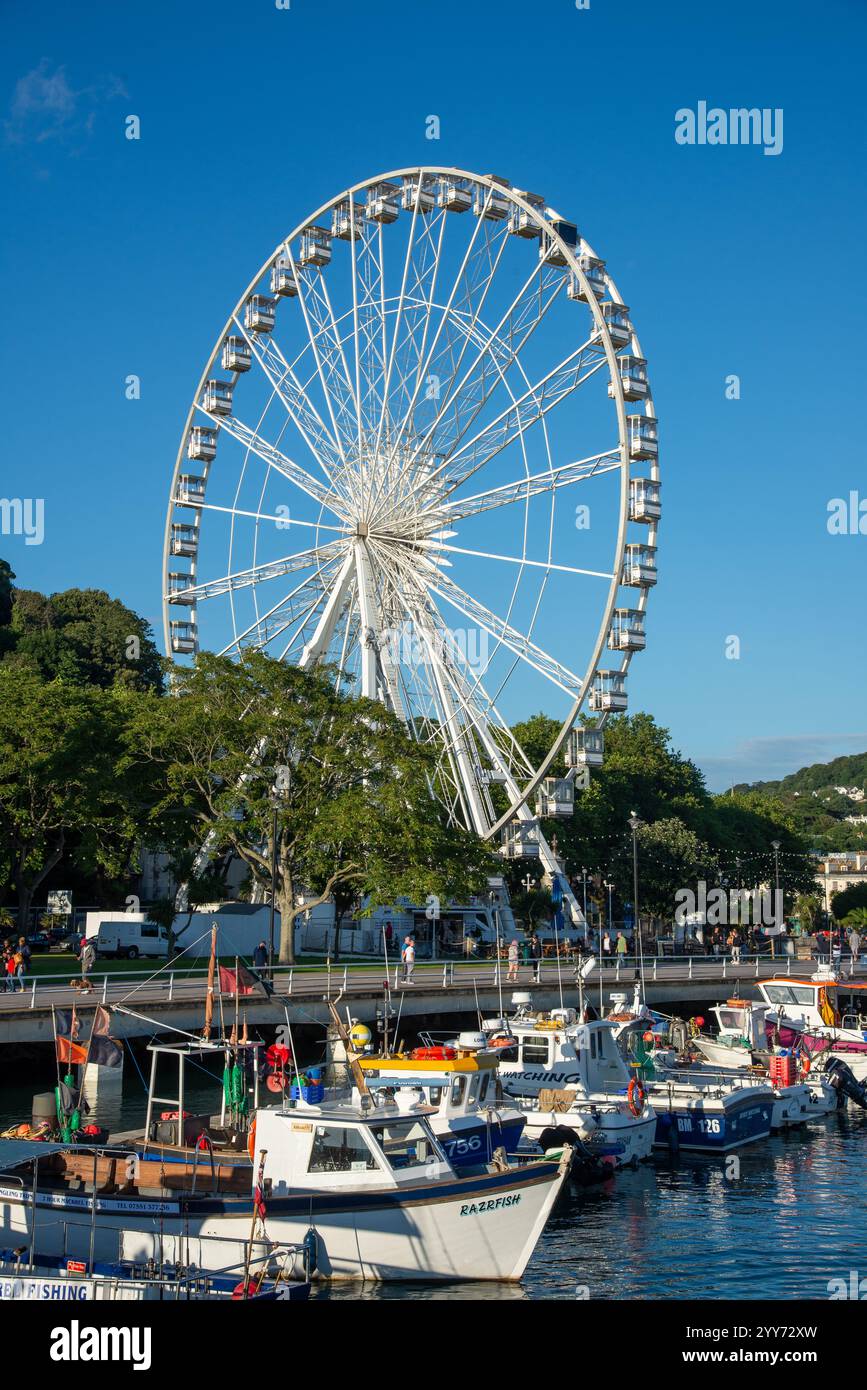 view at big wheel at Torquay, England Stock Photo - Alamy