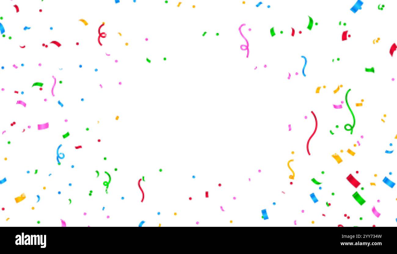 colorful confetti background with text space Stock Vector Image & Art ...