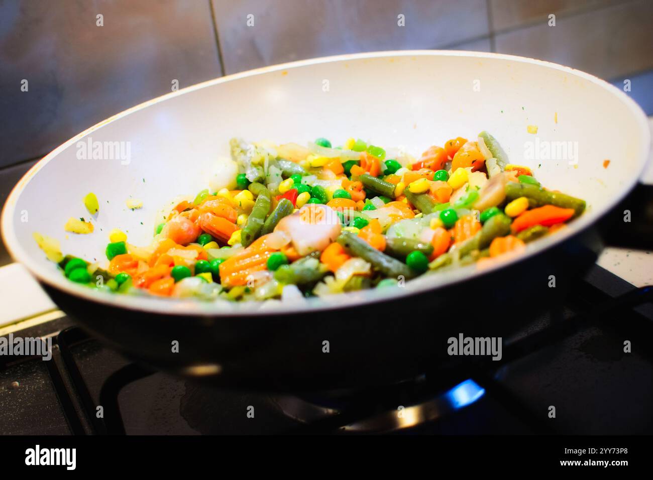 Chopped vegetables in white hi-res stock photography and images - Alamy