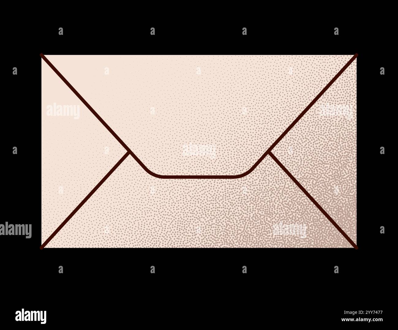 empty closed envelope Valentines day minimal love letter vector ...