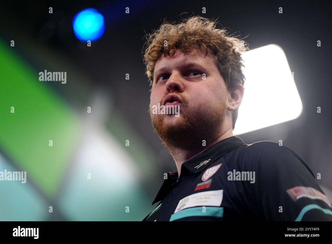 Kevin Doets after winning his second round match against Michael Smith ...