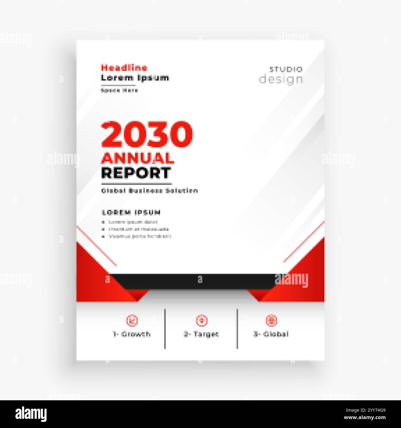 stylish annual report business brochure flyer design Stock Vector Image ...