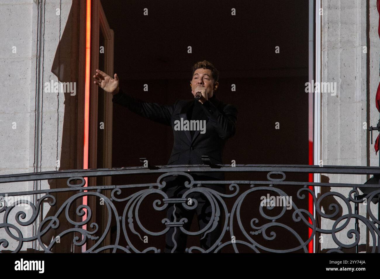 Madrid, Spain. 19th Dec, 2024. The Spanish singer David Bisbal sings ...