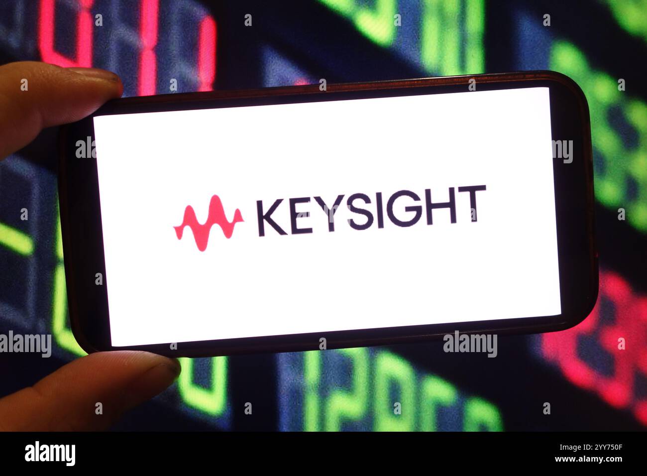 Poland. 17th Dec, 2024. In this photo illustration, the Keysight ...