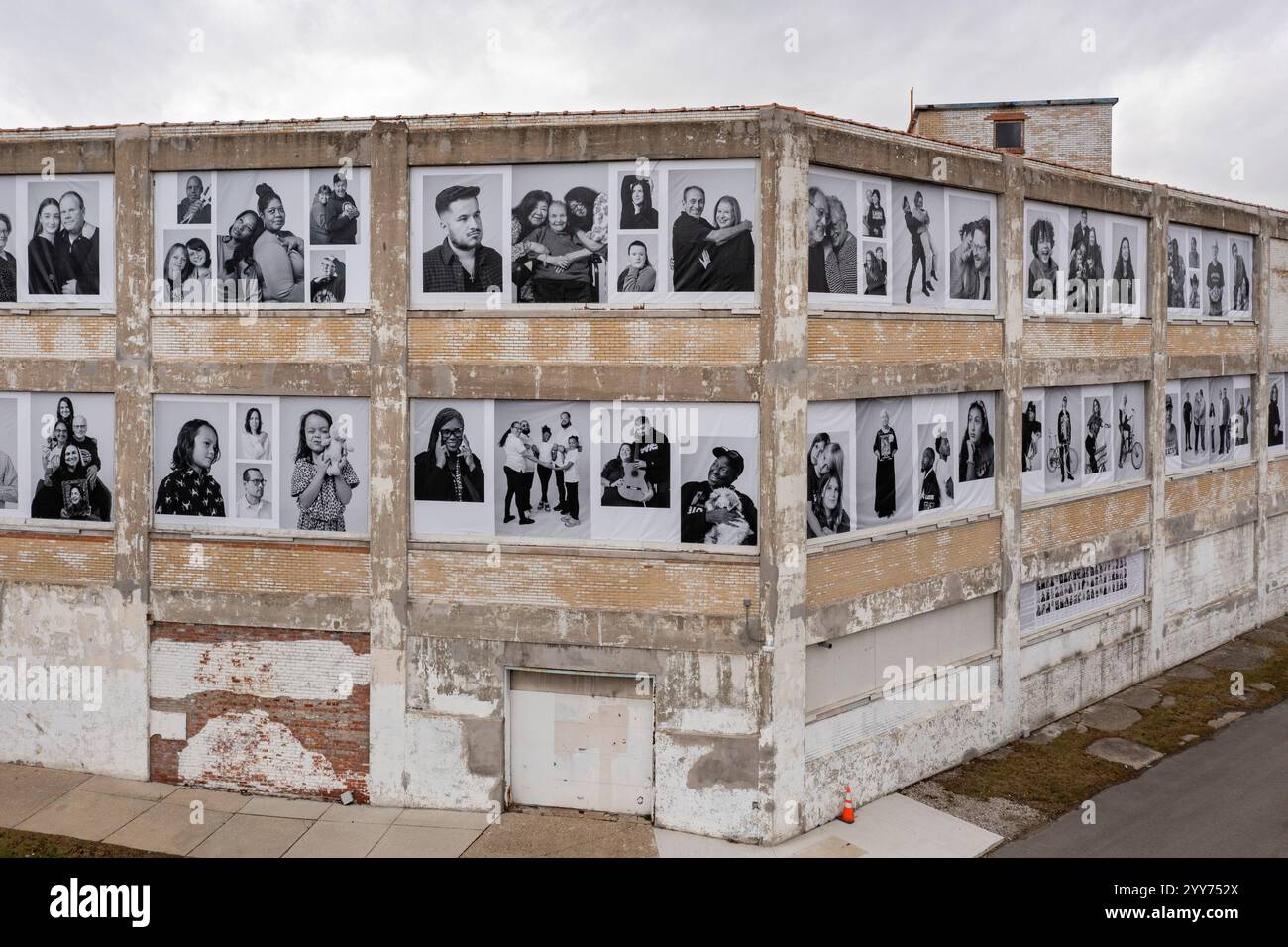 Detroit, Michigan, USA. 19th Dec, 2024. Portraits of 104 residents of ...