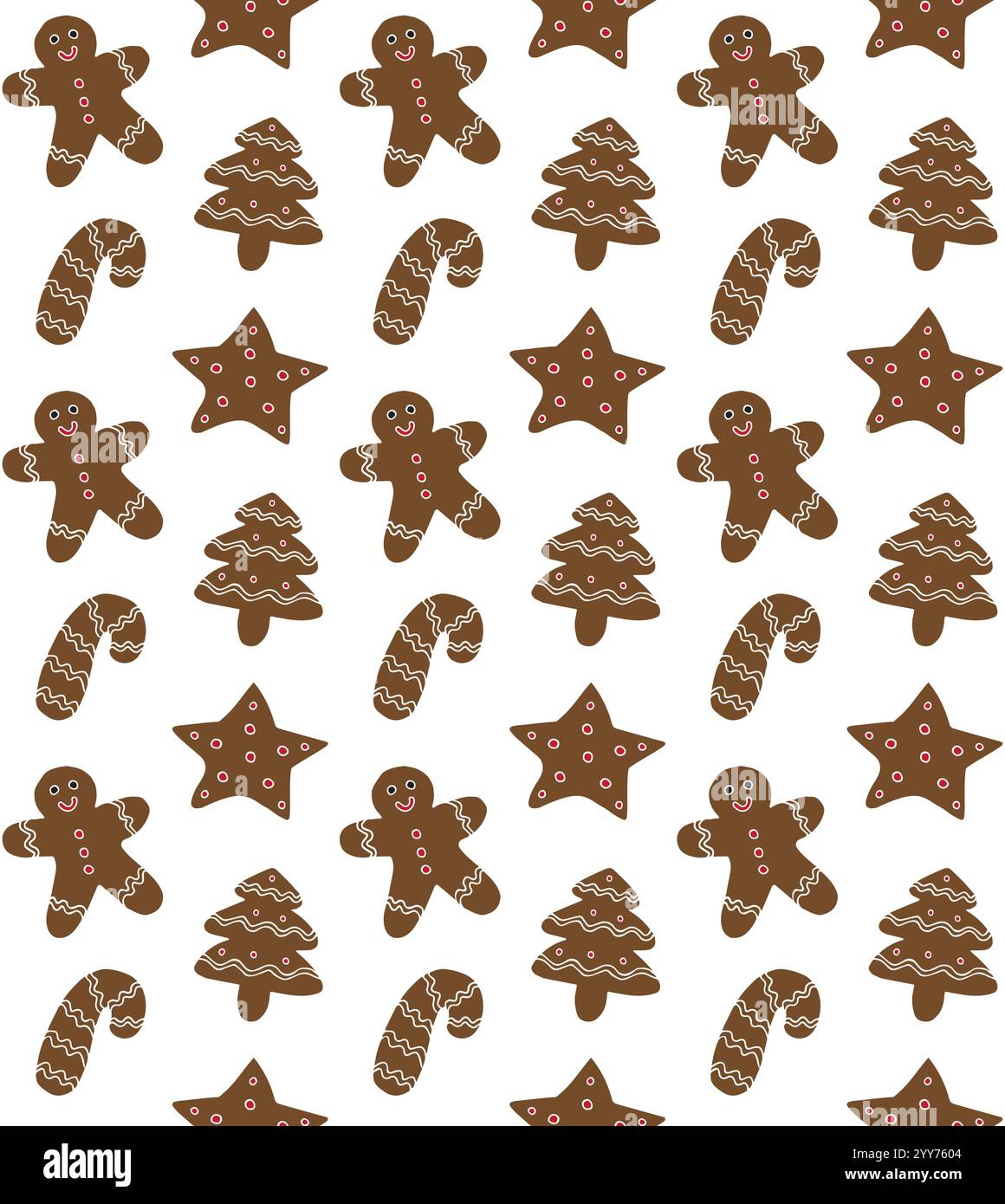 Vector seamless pattern of colored hand drawn doodle sketch ginger ...
