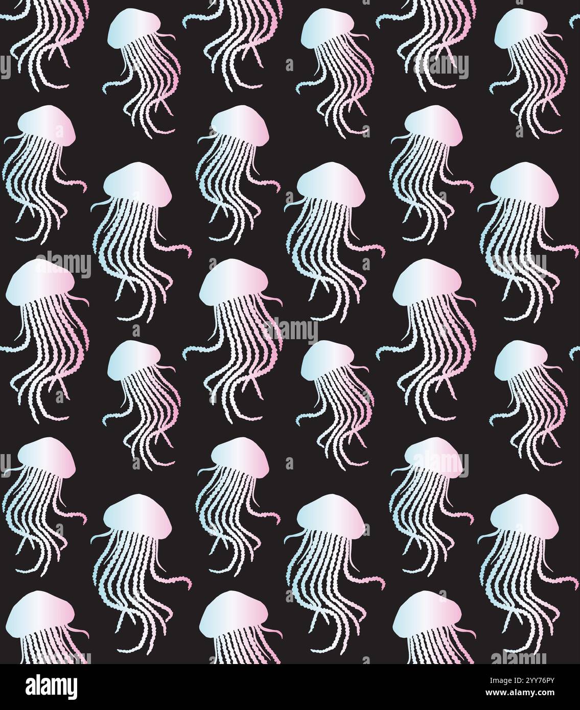 Vector seamless pattern of holo jellyfish Stock Vector Image & Art - Alamy