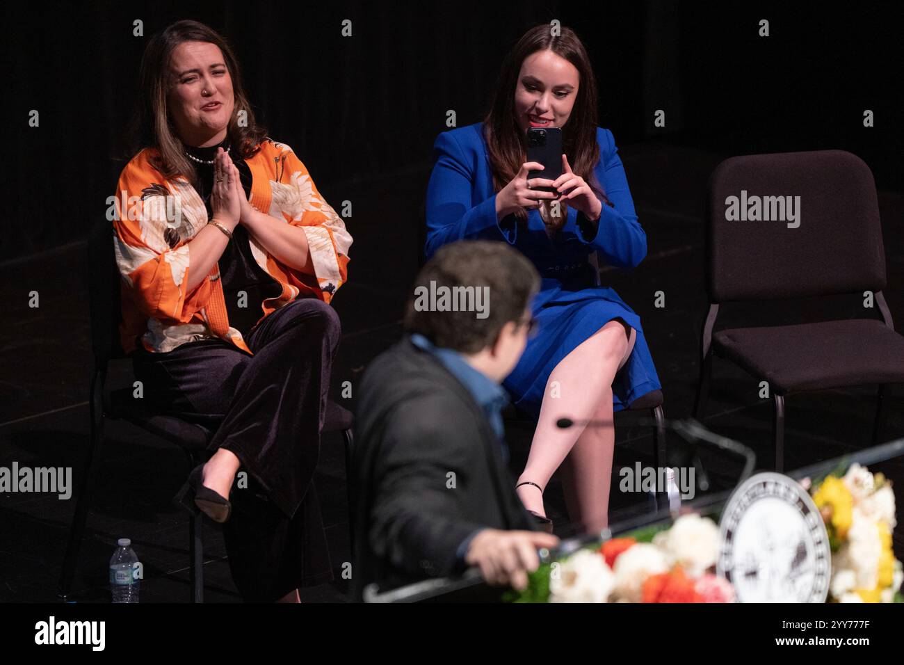 Portland City Council members Tiffany Koyama Lane, left, and Angelita ...
