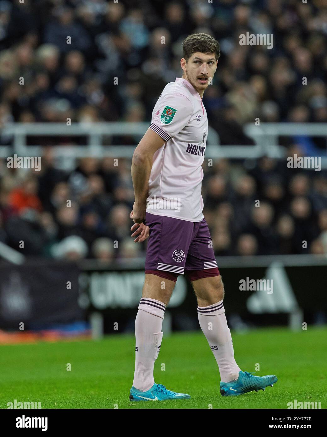 Brentford's Vitaly Janelt is seen during the Carabao Cup Quarter Final ...