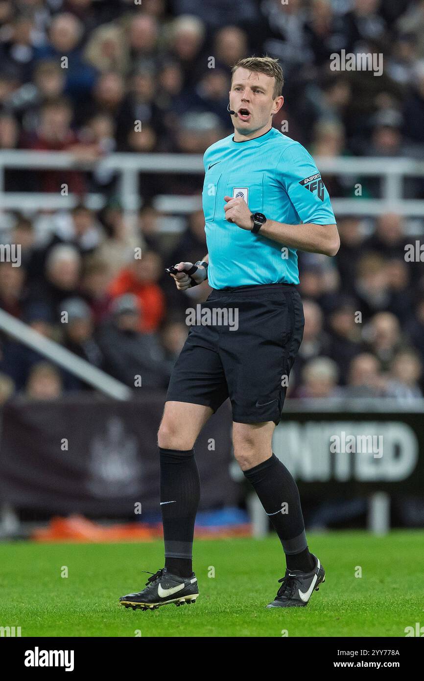 Match referee Samuel Barrott during the Carabao Cup Quarter Final match ...