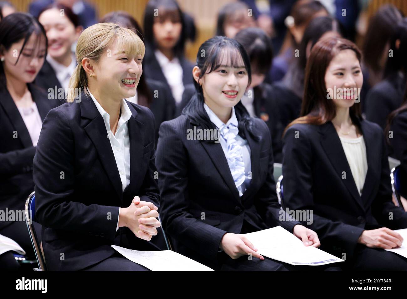 Towa Pharmaceutical RACTAB Dome, Osaka, Japan. 19th Dec, 2024. (L-R ...