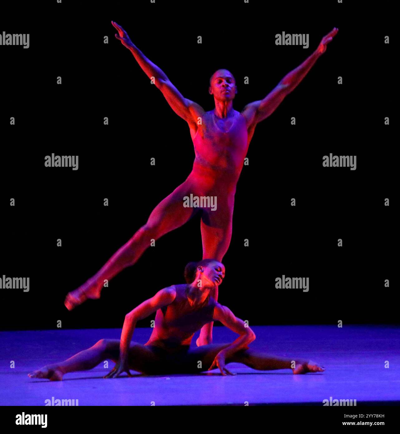 December 19, 2024, New York, New York, USA: Alvin Ailey Dancers (L-R ...