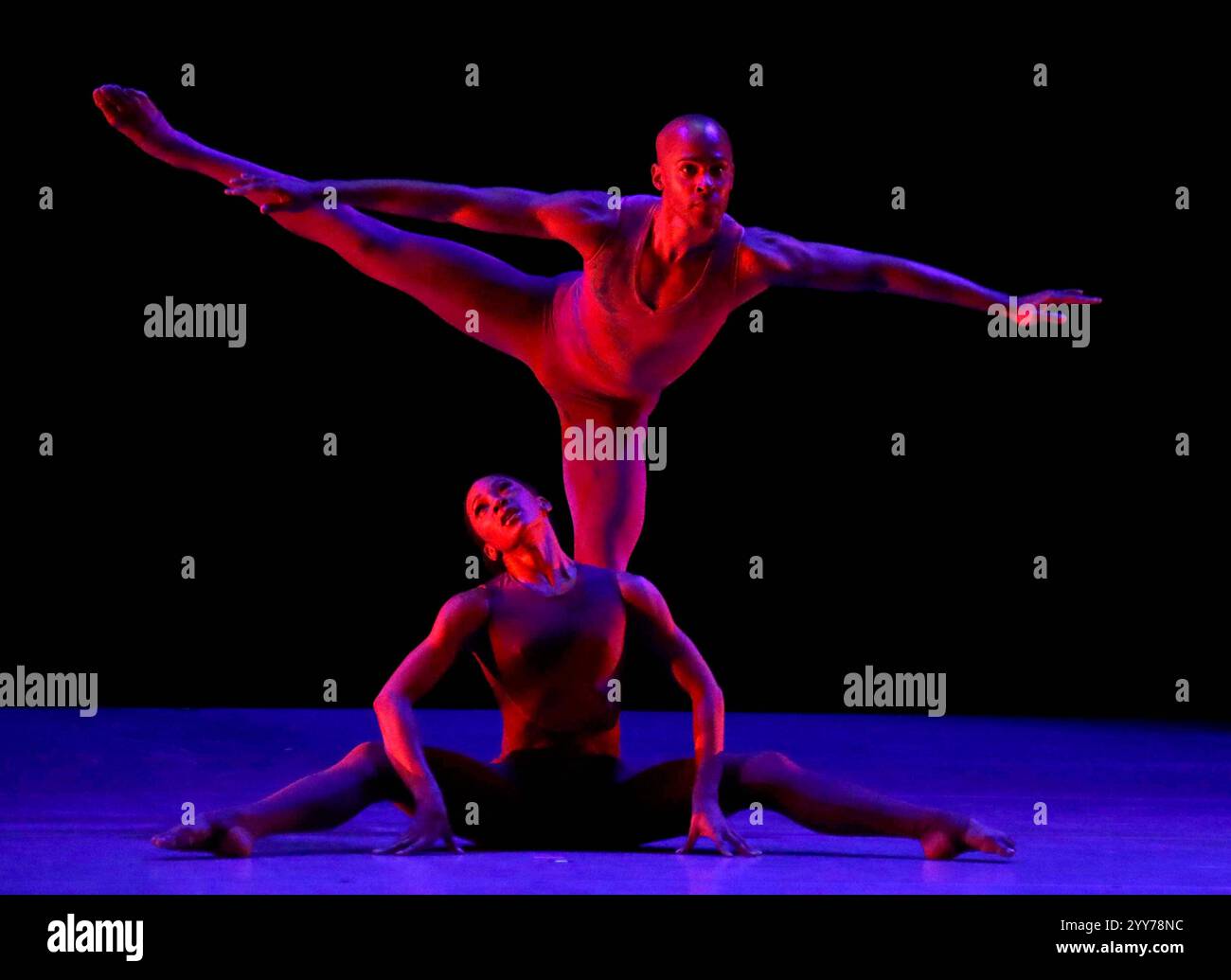 December 19, 2024, New York, New York, USA: Alvin Ailey Dancers (L-R ...