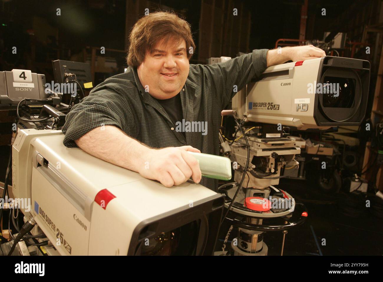 April 9, 2009: Dan Schneider on the set of iCarly during a taping in ...