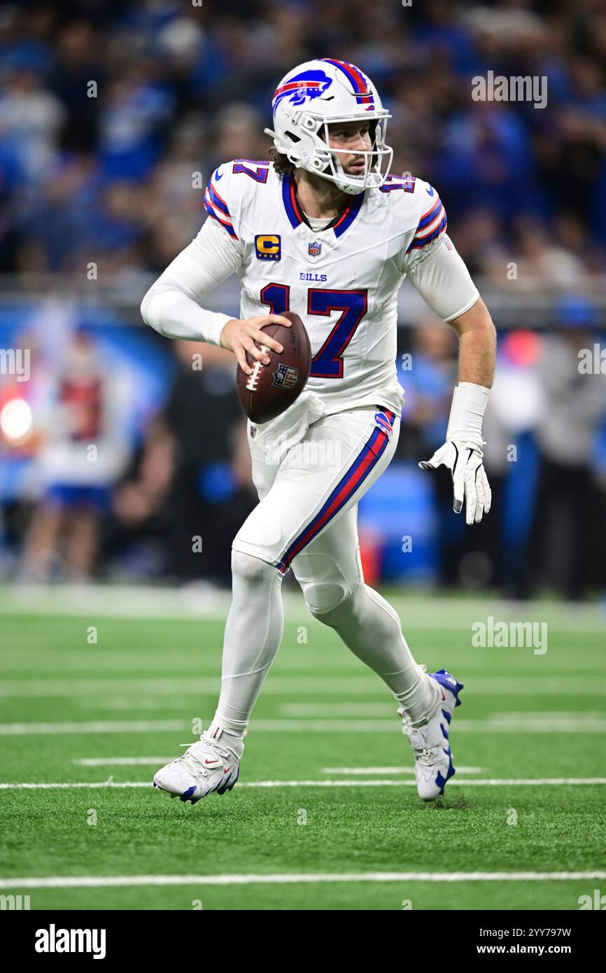 Buffalo Bills quarterback Josh Allen looks to pass during the first ...