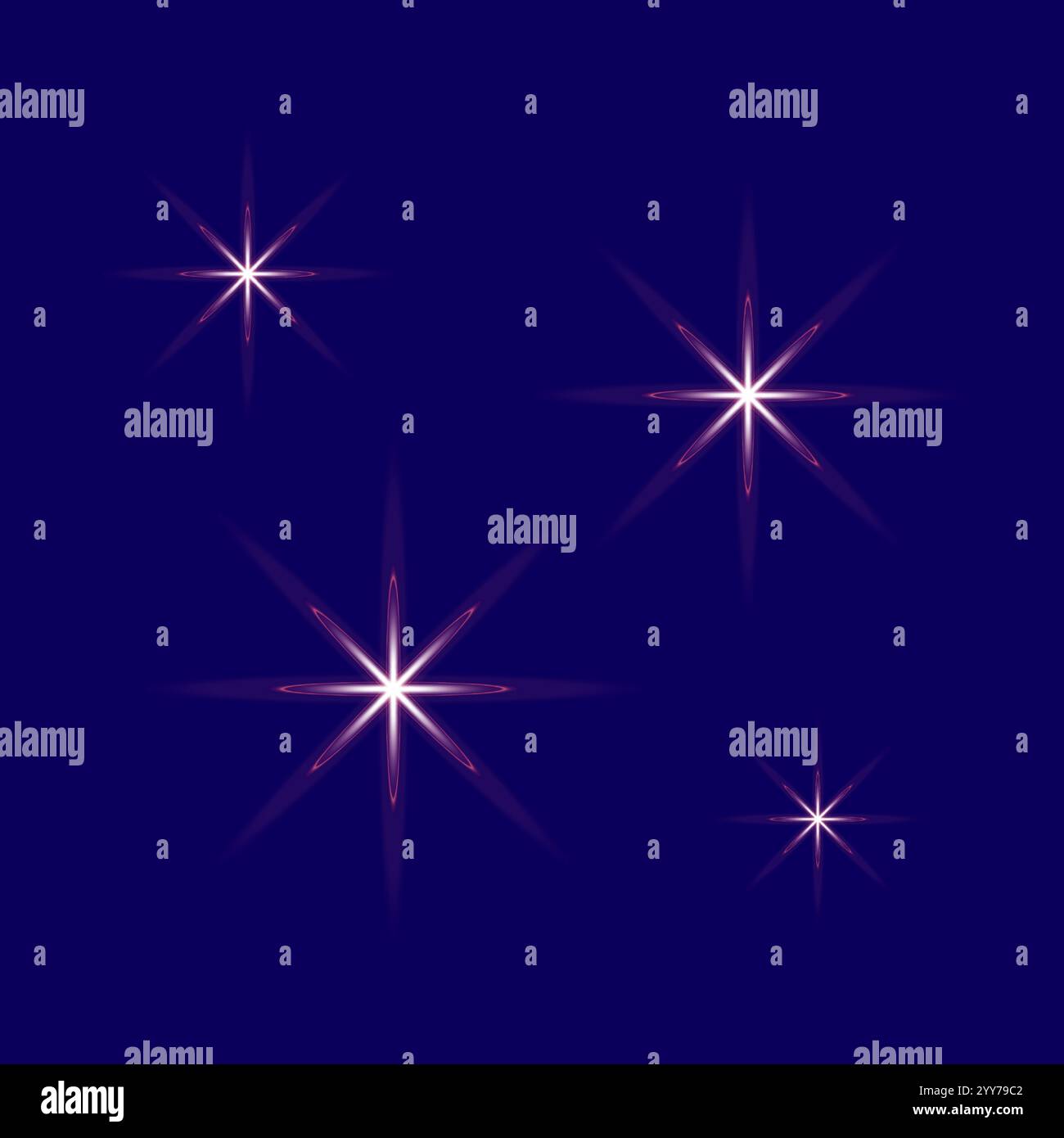 Glowing star illustration. Radiant light burst. Blue night background ...