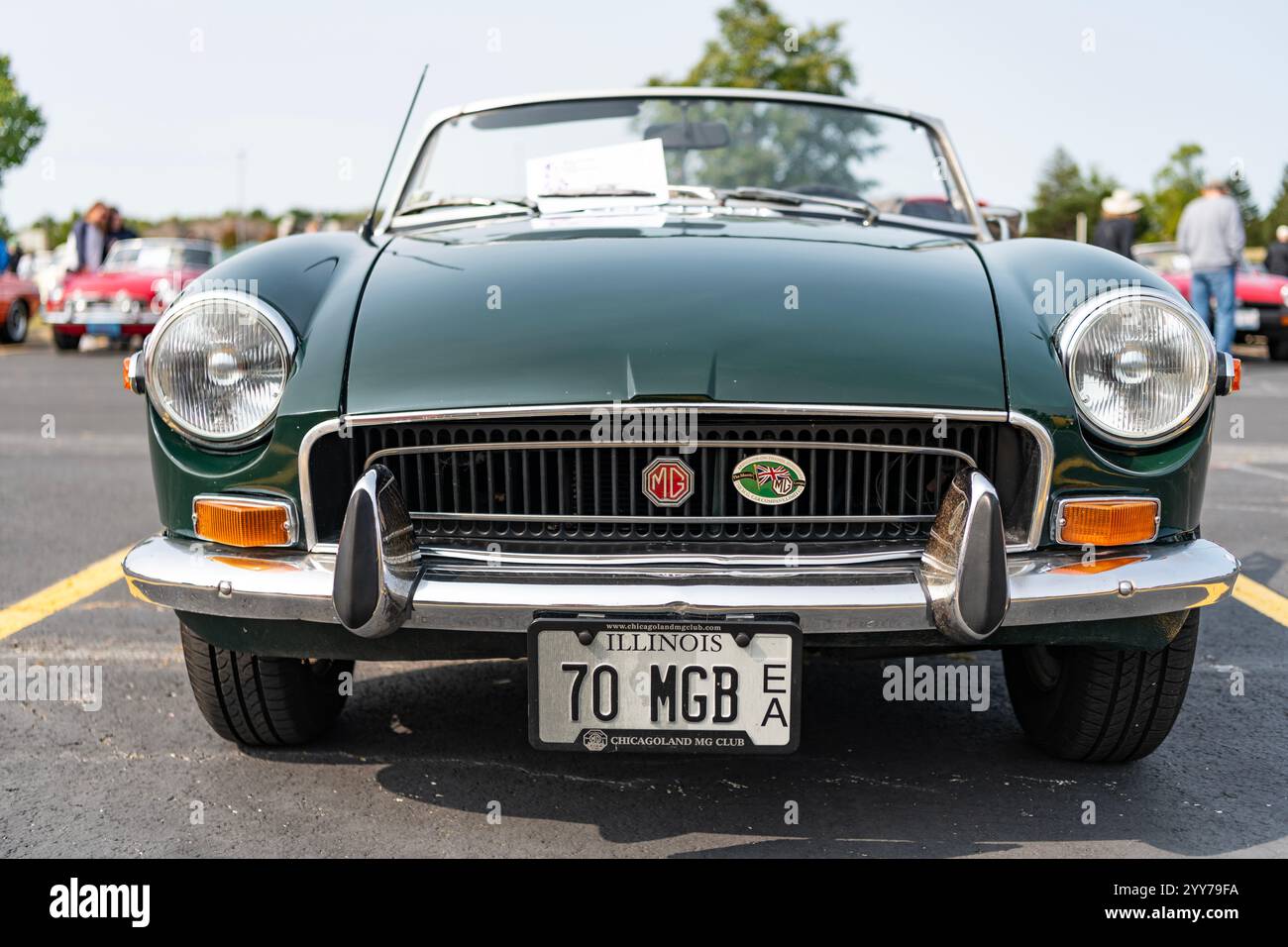 Chicago, Illinois, USA - September 08, 2024: MG MGB sportscar retro ...