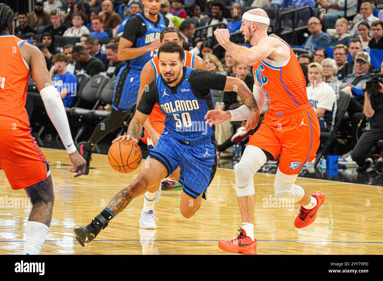 Orlando, Florida, USA, December 19, 2024, Orlando Magic gurad Cole ...