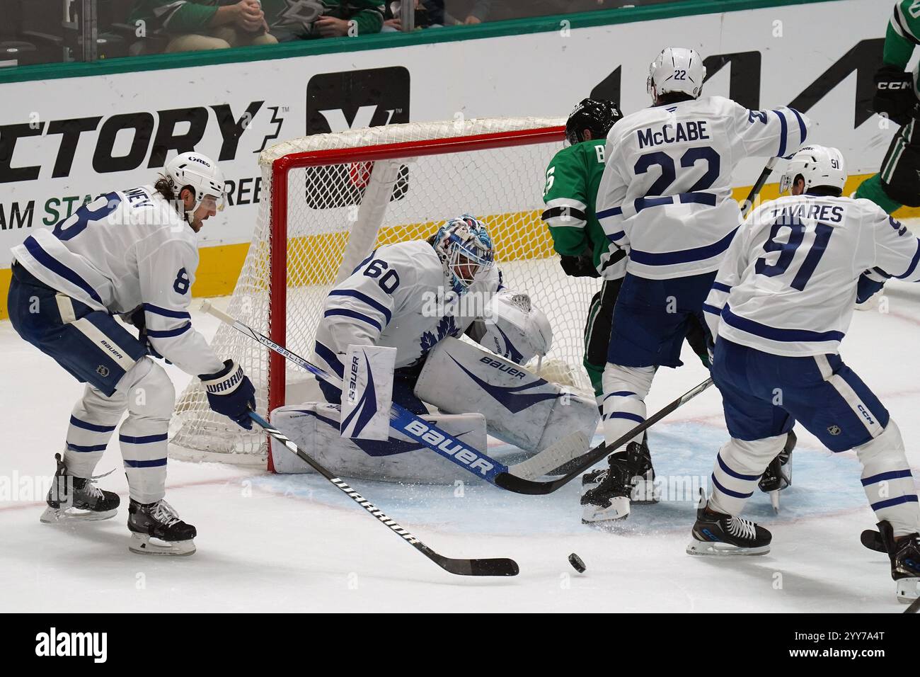 Dallas, United States. 18th Dec, 2024. Goalie Joseph Woll #60 of ...