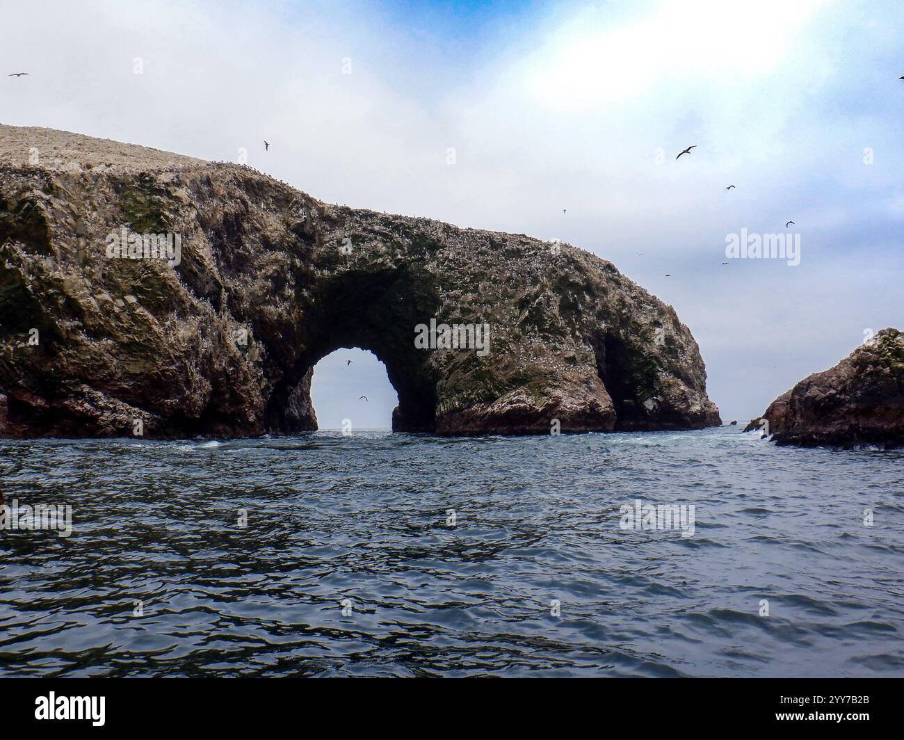 Natural rock arch in Paracas National Reserve, Peru Stock Photo - Alamy