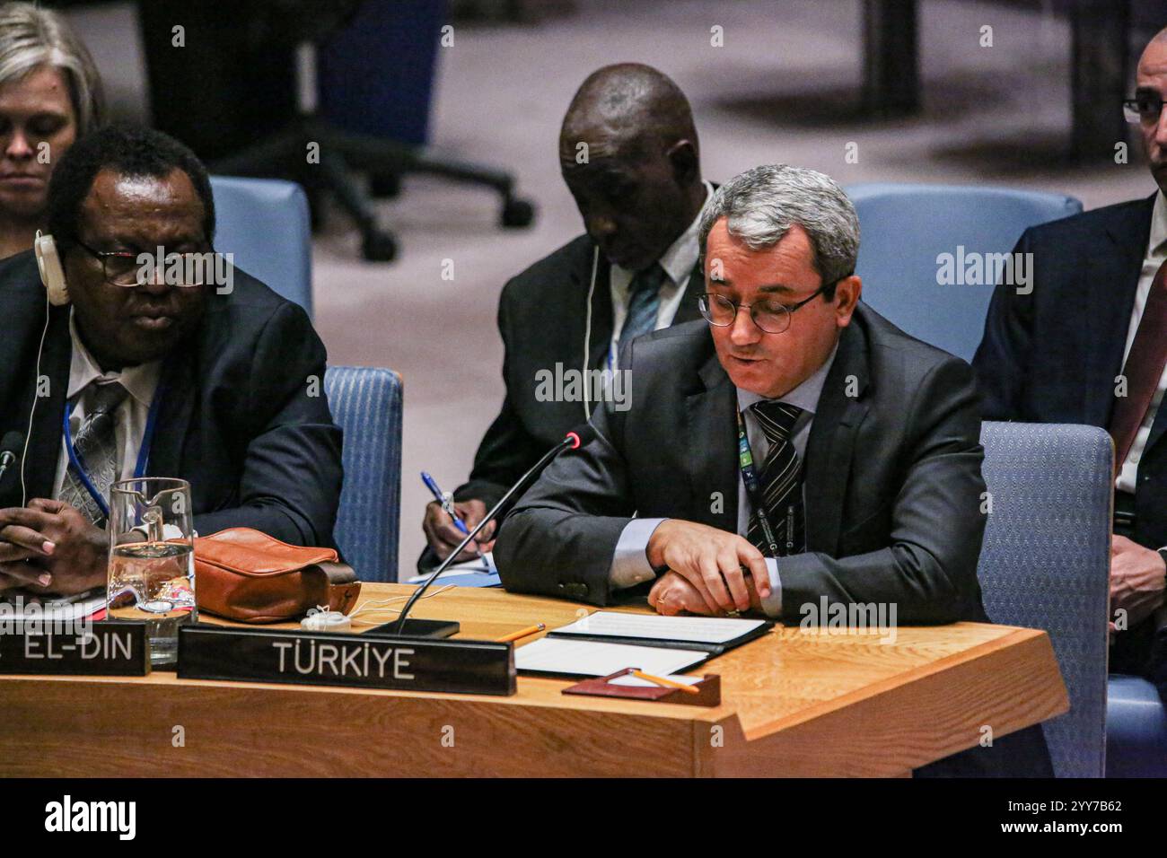 New York, New York, USA. 19th Dec, 2024. A Representative of TÃ¼rkiye ...