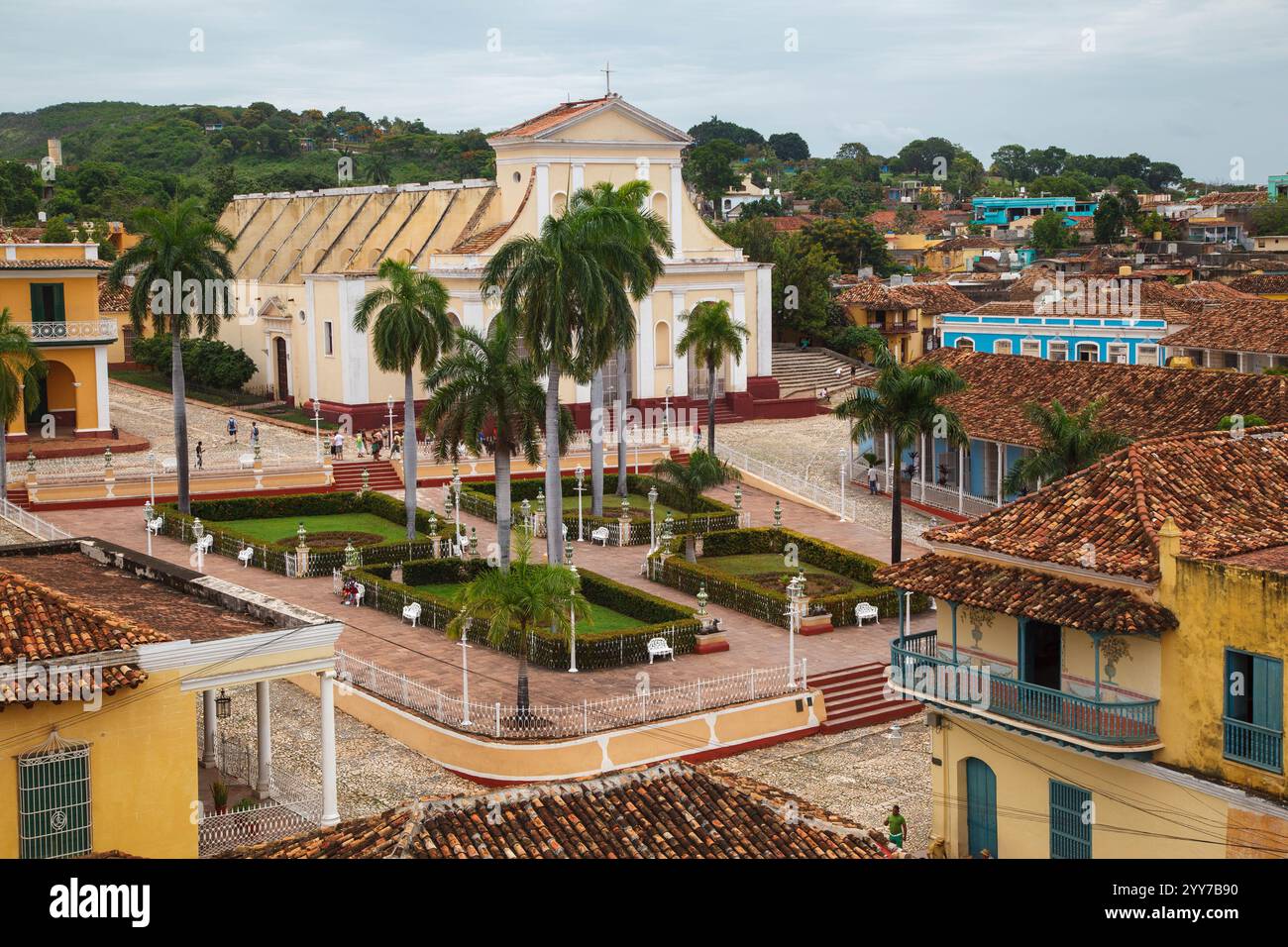 The Historical colonial buildings and the Church of the Holy Trinity ...