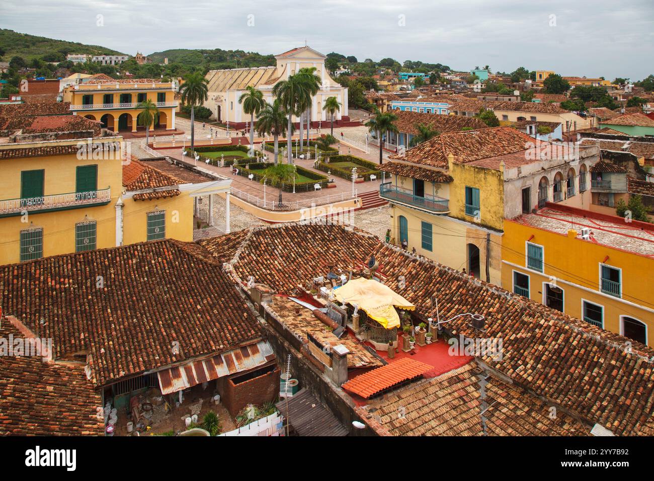 The Historical colonial buildings and the Church of the Holy Trinity ...
