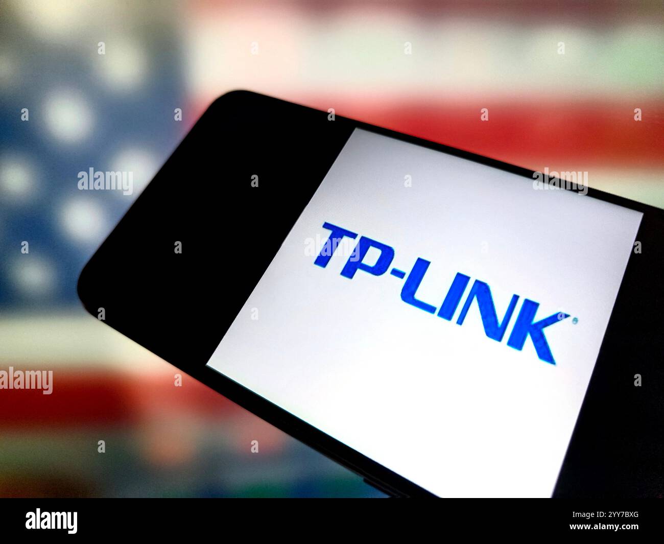 SUQIAN, CHINA - DECEMBER 20, 2024 - An illustration shows the TP-Link ...