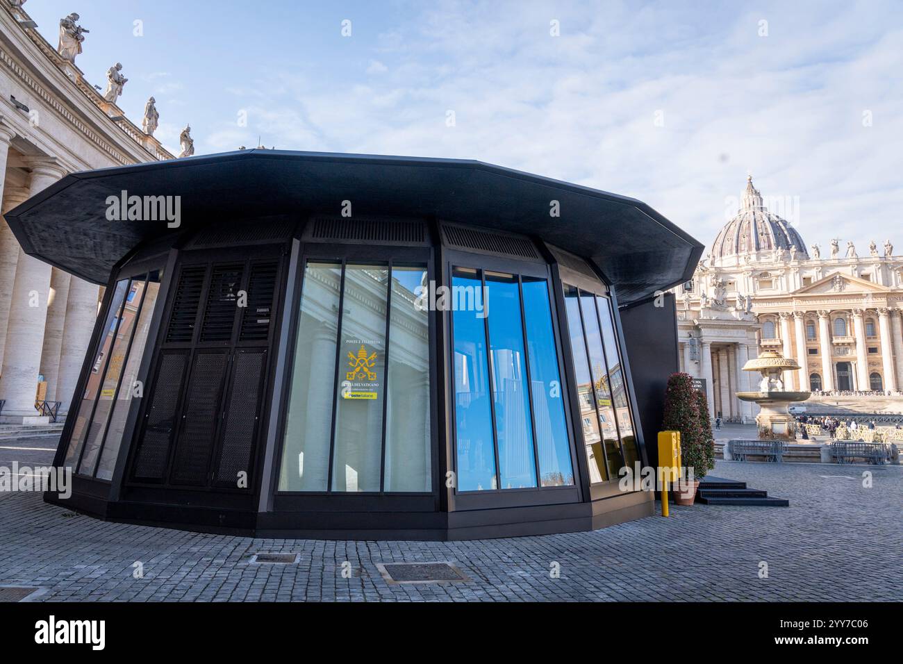 Vatican, Vatican. 19th Dec, 2024. A view of the new post office ...