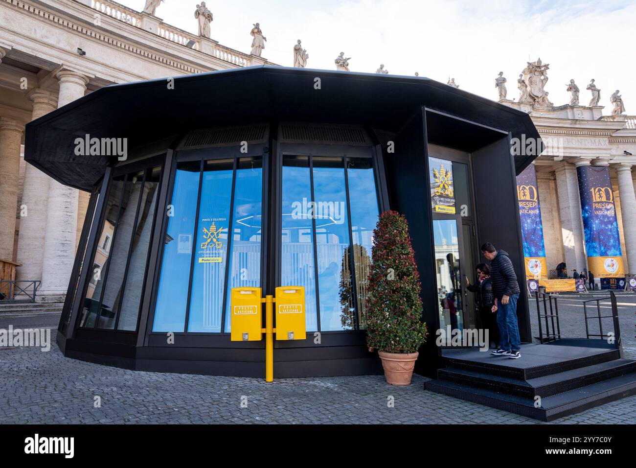Vatican, Vatican. 19th Dec, 2024. A view of the new post office ...