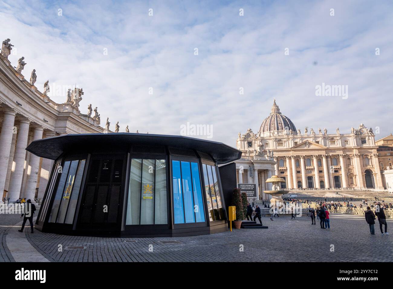 Vatican, Vatican. 19th Dec, 2024. A view of the new post office ...