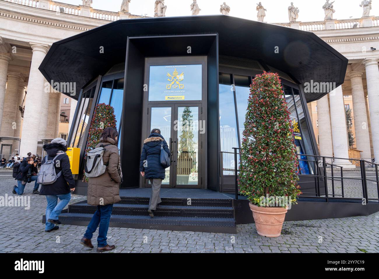 Vatican, Vatican. 19th Dec, 2024. A view of the new post office ...