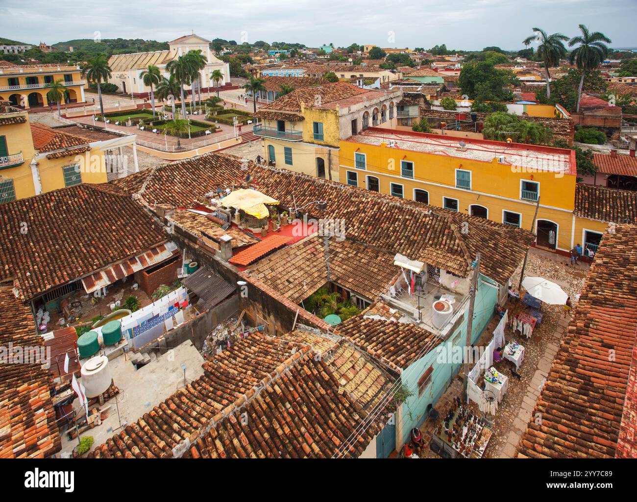 The Historical colonial buildings and the Church of the Holy Trinity ...